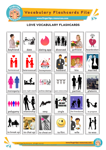 Vocabulary About Love And Romance Open Up English