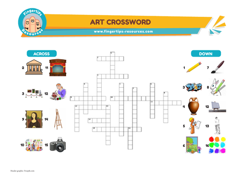 Art Vocabulary Crossword | Teaching Resources
