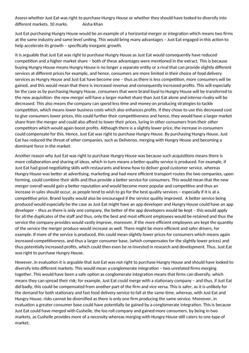 Economics 10 marker. Mergers+takeovers | Teaching Resources Economics 10 marker. Mergers+takeovers | Teaching Resources