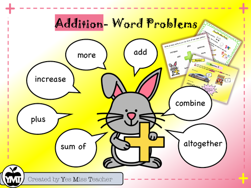 Addition Word Problems PPT Presentation- YMT | Teaching Resources