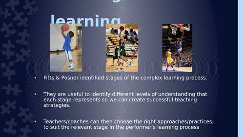 OCR A Level PE Year 1 Skill acquisition - Stages of learning | Teaching ...