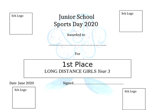 Sports Day Certificates | Teaching Resources