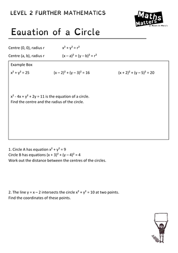 L2FM - Equation of a Circle | Teaching Resources L2FM - Equation of a Circle | Teaching Resources