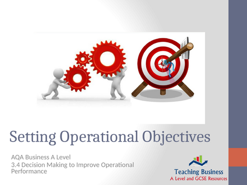 AQA Business - Setting Operational Objectives | Teaching Resources
