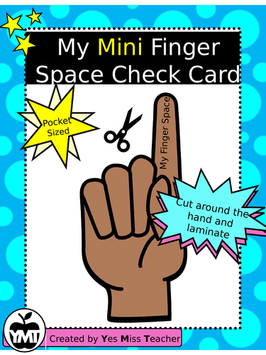 My MINI Finger Space Check Card - MINI Series | Teaching Resources