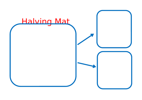 Halving Mat | Teaching Resources