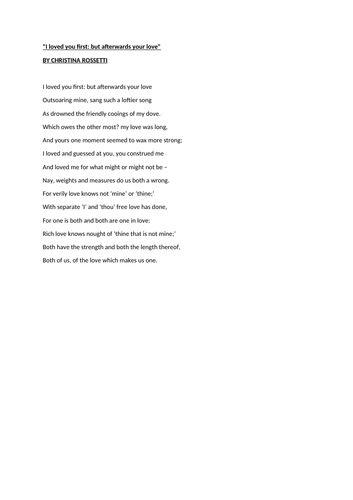 Distance Learning- Unseen Poetry | Teaching Resources