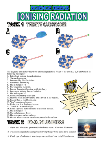 GCSE PHYSICS RADIOACTIVITY- alpha, beta, Gamma | Teaching Resources