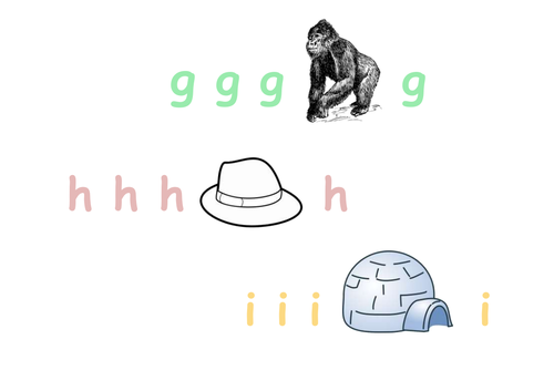 Phonics g, h, i activity | Teaching Resources