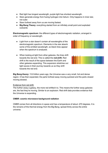 AQA GCSE Physics Space | Teaching Resources