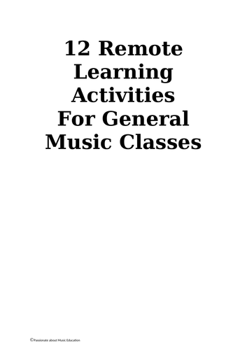12 fun music activities students can complete from home | Teaching ...