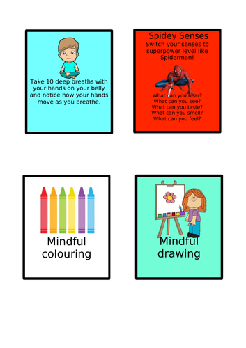 Mindfulness Free Printable Cards Mindfulness Alphabet Flash Cards