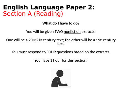 English Language P2 Breakdown of Question PP | Teaching Resources