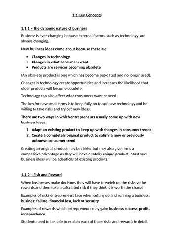 Business Lesson Plans: KS3, KS4, GCSE Teaching Resources ǀ Tes