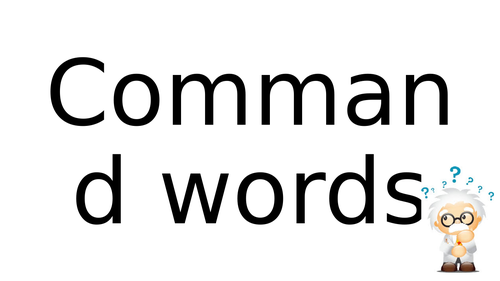 Command Words Display | Teaching Resources Command Words Display | Teaching Resources