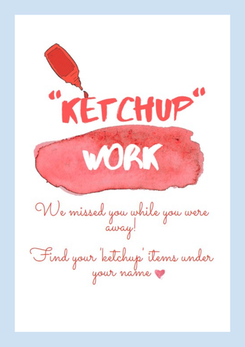 Ketchup folder | Teaching Resources