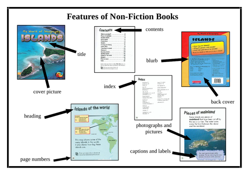 Features of a Non Fiction Text (Activity and Poster) | Teaching Resources
