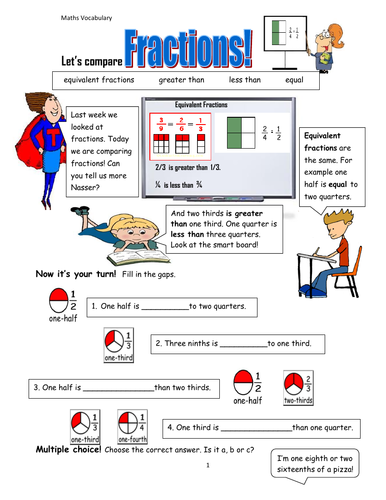 Comparing Fractions | Teaching Resources