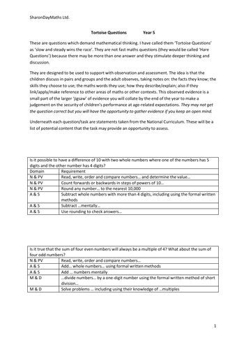 tortoise-questions-year-5-teaching-resources