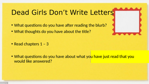 Dead Girls Don't Write Letters Scheme of Work | Teaching Resources