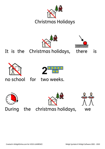 Christmas holidays social story | Teaching Resources