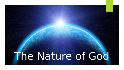The Nature and Characteristics of God | Teaching Resources