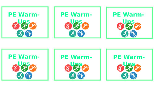 PE Warm-Up Cards | Teaching Resources