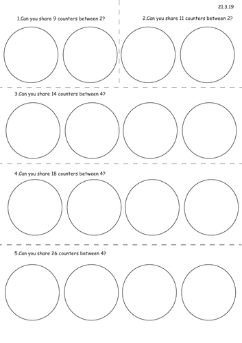 Year 1 Sharing Equally | Teaching Resources