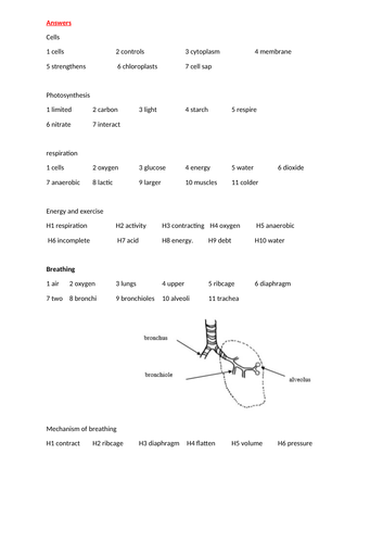 AQA GCSE combined science Paper 1 review | Teaching Resources