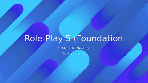 Role Play French - Steps Foundation | Teaching Resources