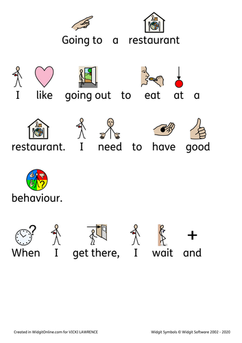 restaurant social story | Teaching Resources restaurant social story | Teaching Resources