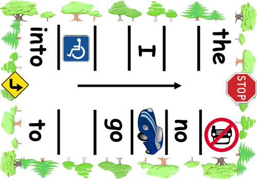 phase 2 tricky words car park game | Teaching Resources