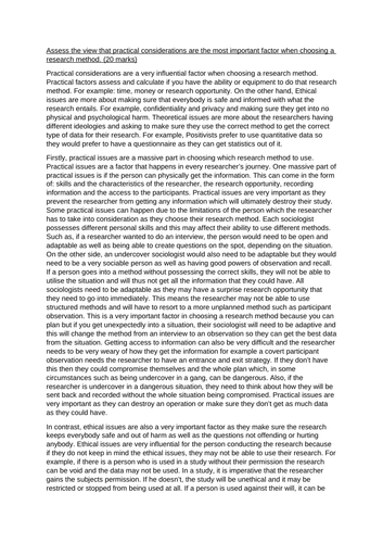 Sociological Theory example essay | Teaching Resources