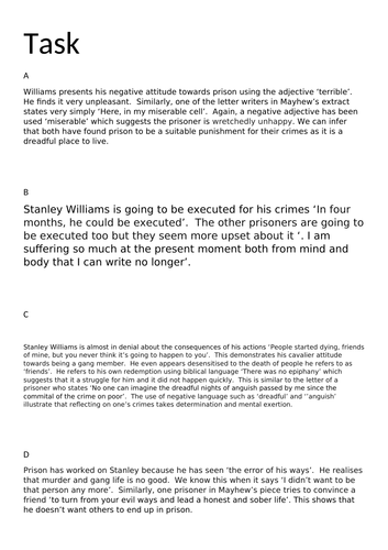 Scrooge Redemption Language Paper 2 question 4 comparison | Teaching ...