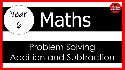 Addition and Subtraction problem solving | Teaching Resources