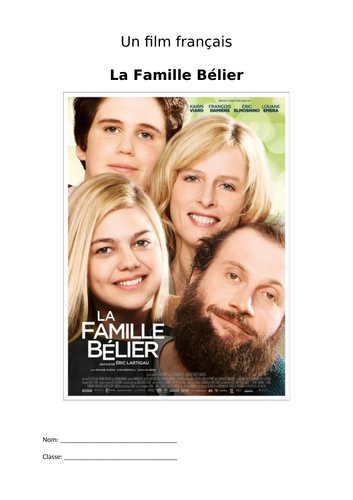 La Famille Bélier film booklet | Teaching Resources