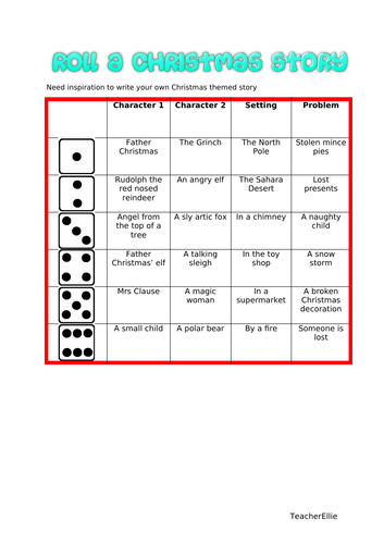 Roll a story inspiration | Teaching Resources