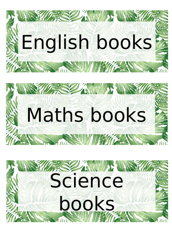 Natural book box labels editable | Teaching Resources