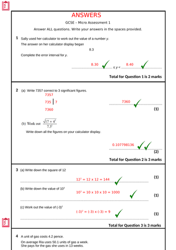 GCSE µ-Assessment 1: Estimation, Indices, Roots, Prime Factors, HCF ... GCSE µ-Assessment 1: Estimation, Indices, Roots, Prime Factors, HCF ...