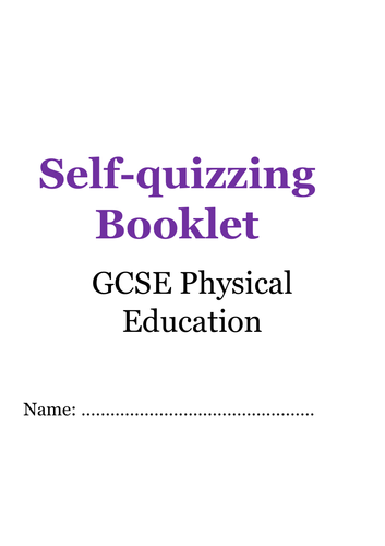 Ocr Pe Gcse 9 1 Complete Knowledge Organiser Teaching Resources
