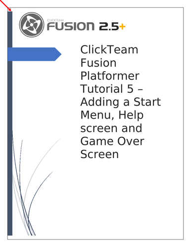 Clickteam Fusion platformer tutorial - Menus and Endgame screen | Teaching Resources