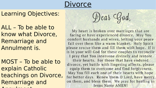 Divorce and Remarriage | Teaching Resources