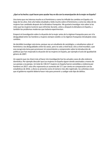 A Level Spanish Irp Template Teaching Resources