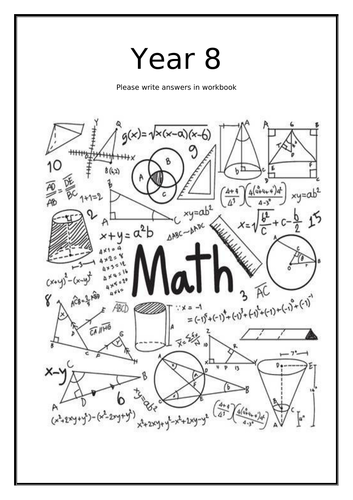 Year 8 Maths booklet | Teaching Resources