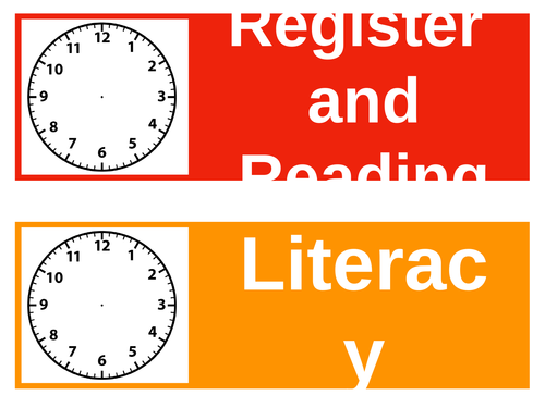 Visual Timetable - Rainbow | Teaching Resources