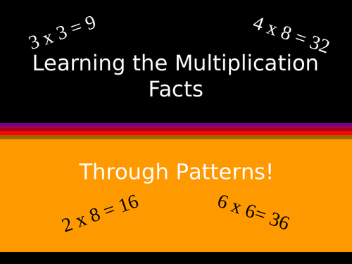 Learning Multiplication Tables Through Patterns - 36 slides | Teaching ...