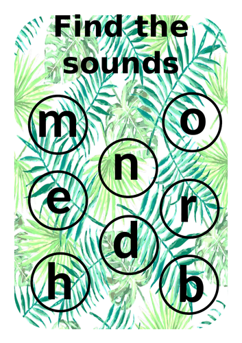 find the phase 2 sounds (can use yellow door pebbles) | Teaching Resources