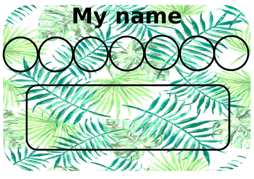 Editable name writting frame with natural background and suitable for ...