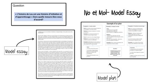 No et Moi- Model Essay and Plan- Initiation et Apprentissage- A Level ...