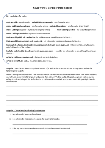 Stimmt 3 Kapitel 1 Cover Lesson Pack | Teaching Resources